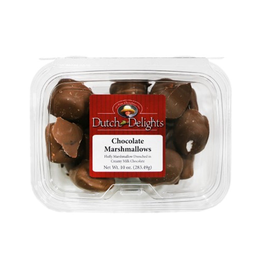 Dutch Delights - Milk Chocolate Tubs - Chocolate Marshmallows - 10oz ...