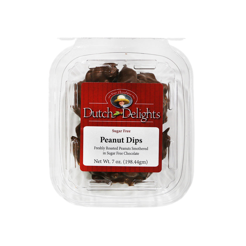 Dutch Delights - Tub - Chocolate SF Peanut Dip - 7oz - Haversack Sales